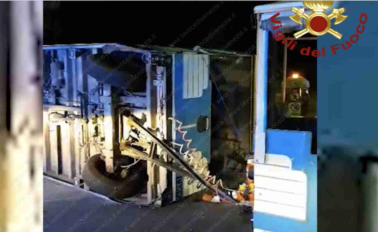 Eraclea: si rovescia trenino turistico, persone ferite Eraclea: si rovescia trenino turistico, persone ferite