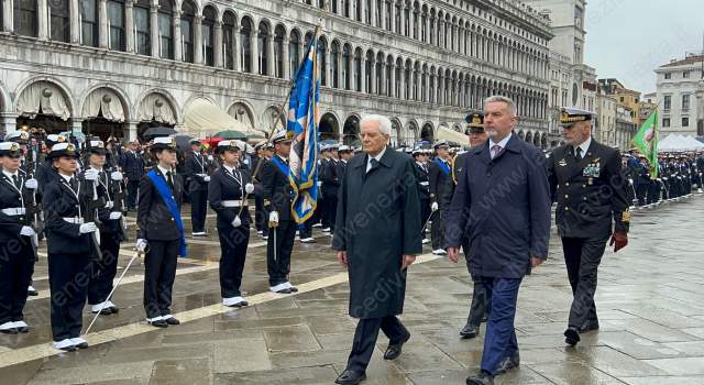 Sergio Mattarella a Venezia per i 60 anni della Francesco Morosini