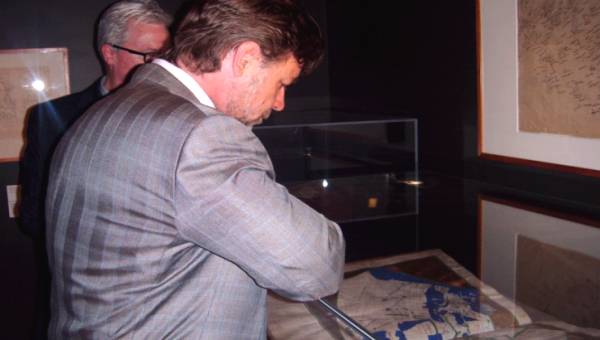 Russell Crowe testimonial del Mappamondo di Fra Mauro, documento di ...